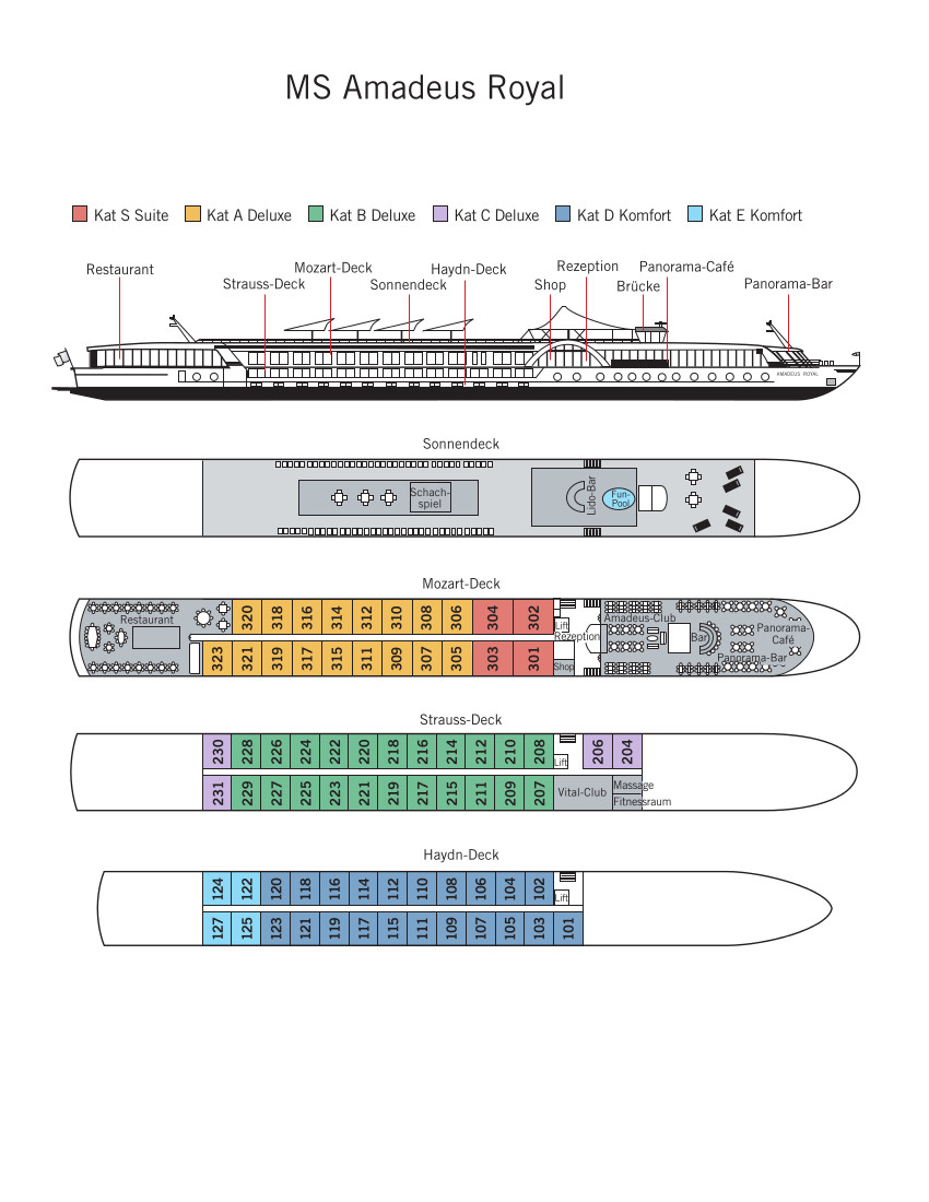 Amadeus Royal auf Schiffs-Urlaub.de